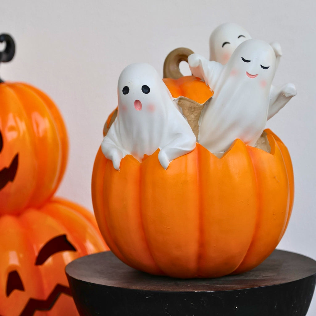 Spooky Ghost LED Halloween Pumpkin – ironyhome