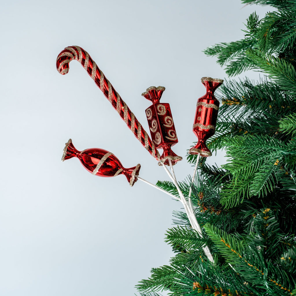 Candy Cane Tree Pick - Irony Home – ironyhome