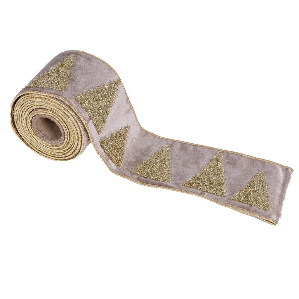 Ivory Velvet Tree Ribbon - Irony Home – ironyhome