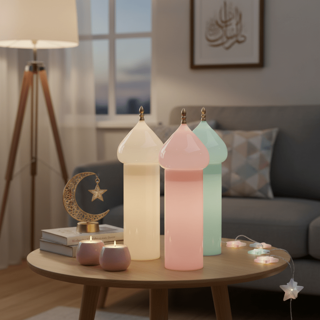 Moonlight Tall Glass Dome Decor | Ramadan Decor 2026 – ironyhome