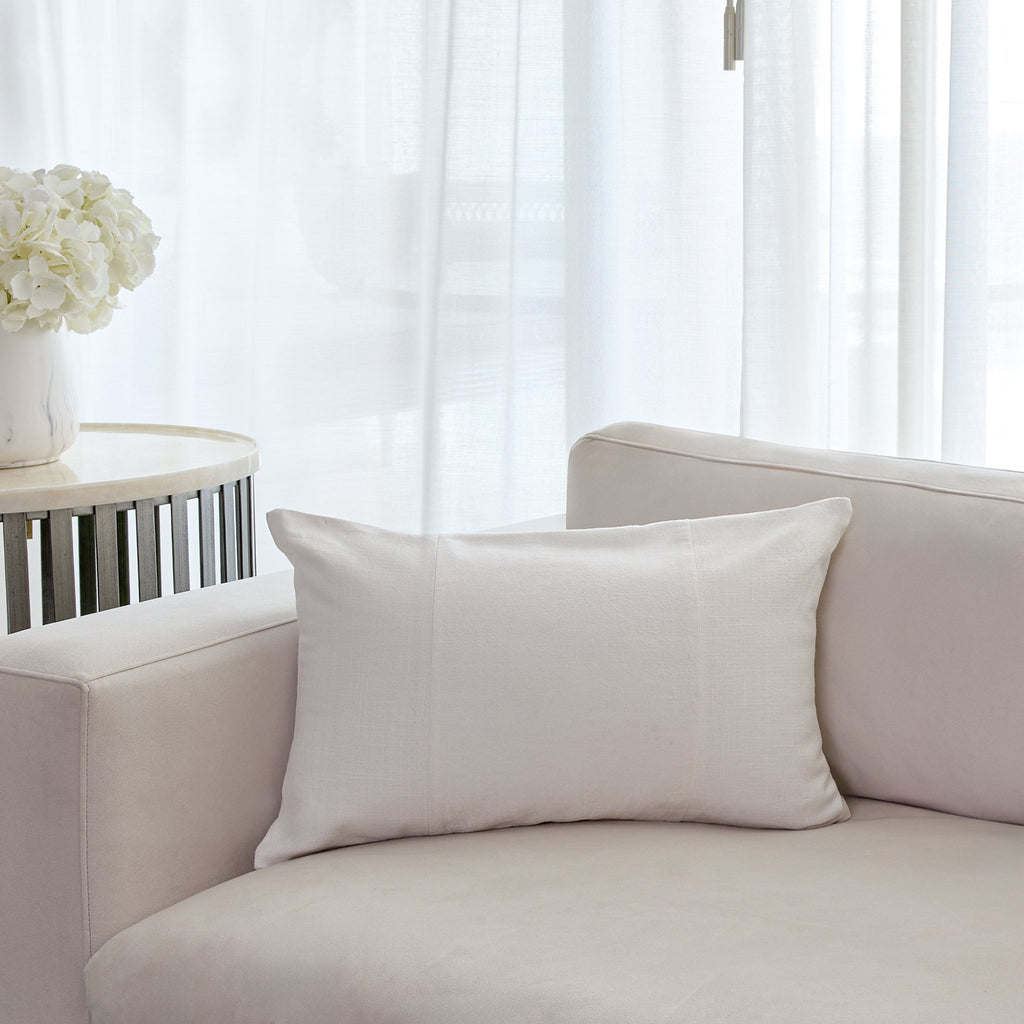 Velinen Ivory Rectangular Cushion - Sophistication Redefined – ironyhome