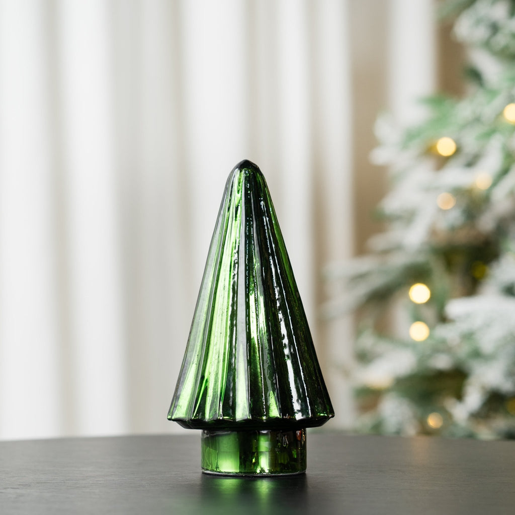 Glass Christmas Tree Tabletop - Irony Home – ironyhome