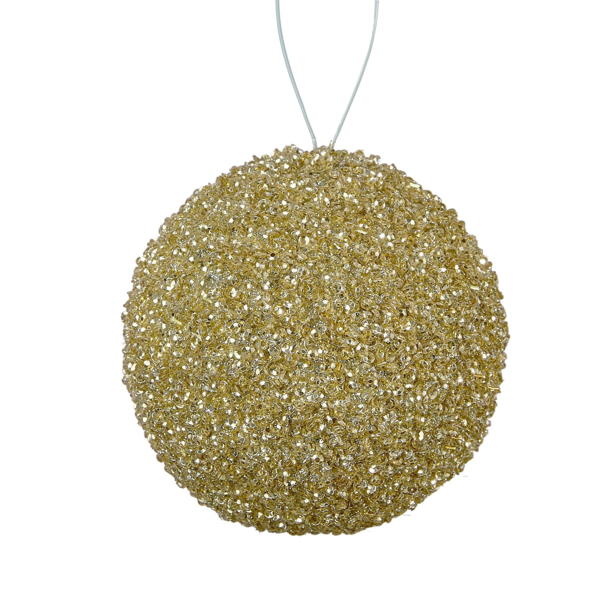 Elegant Gold Glitter Ball Ornament – ironyhome