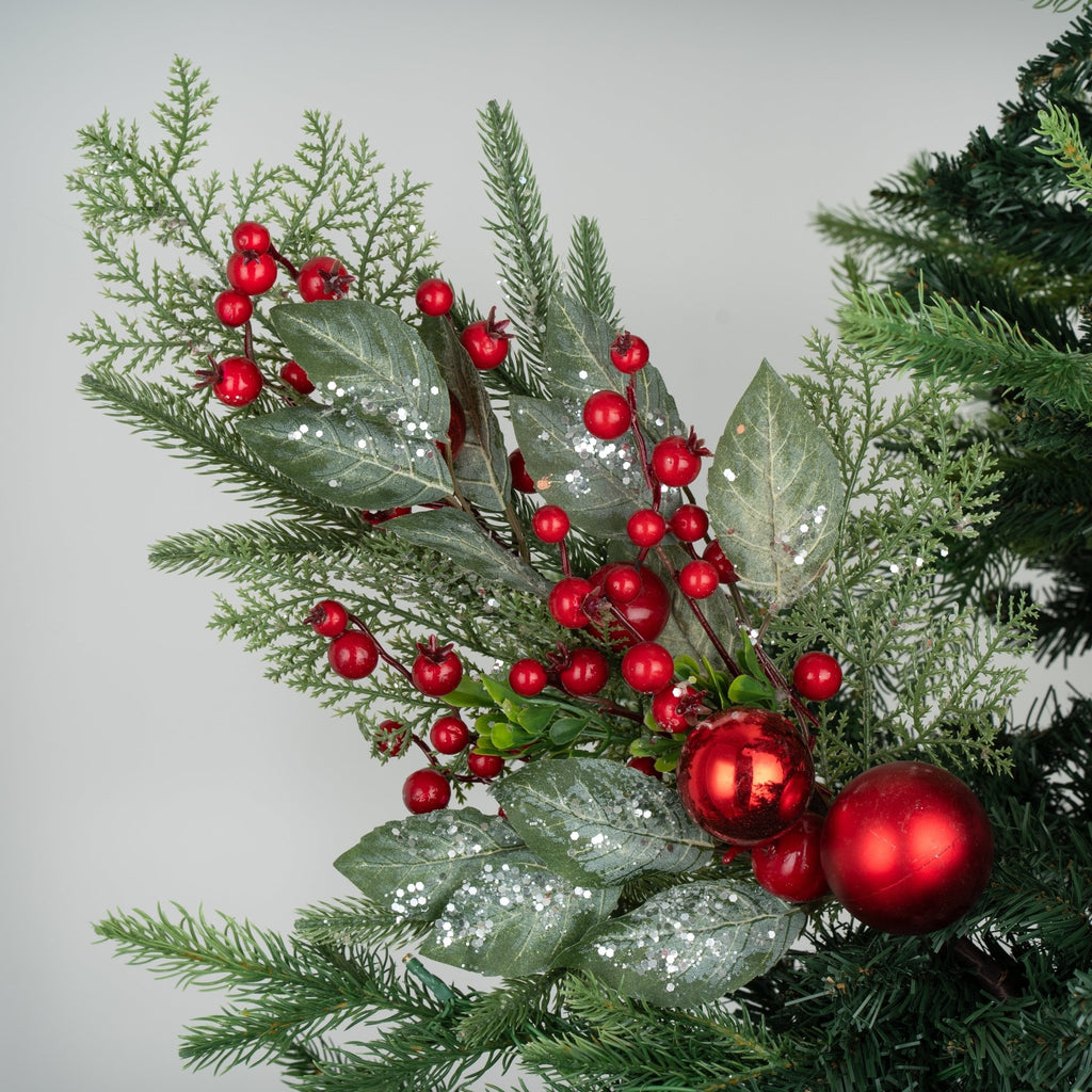 Large Traditional Festive Foliage Tree Pick - Irony Home – ironyhome