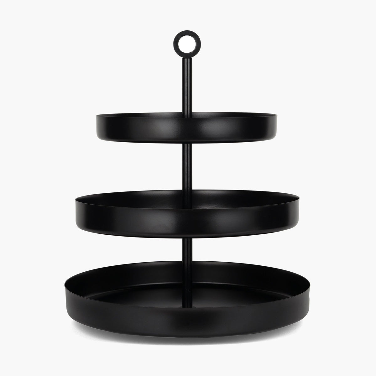3 Tier Cake Stand in Matte Black | Irony Home – ironyhome