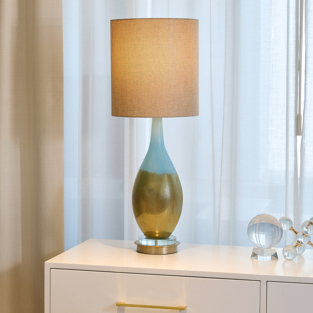 Mia Glass Table Lamp - Irony Home – ironyhome