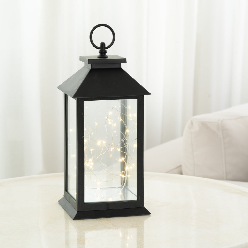 Tall Lantern with Rice light - Irony Home – ironyhome